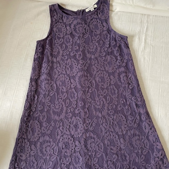 Francesca's Collections | Dresses | Francescas Purple Lace Shift Dress ...